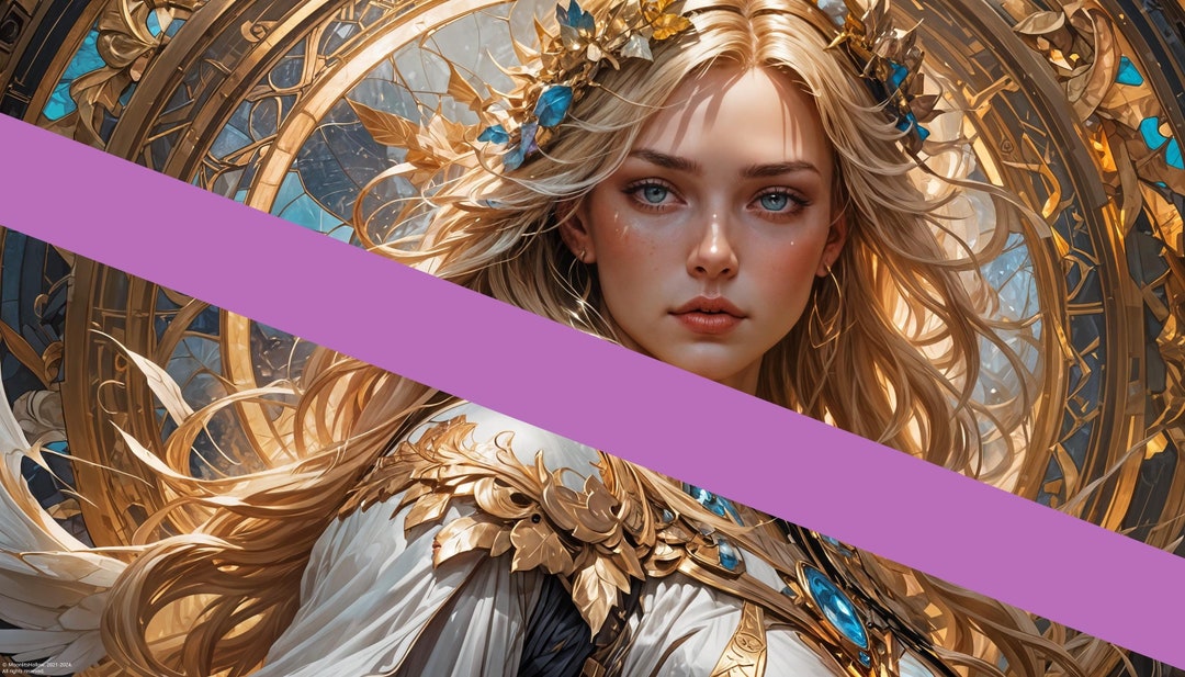 Enchanted High Resolution Desktop Wallpaper (angelic Princess) (light ...