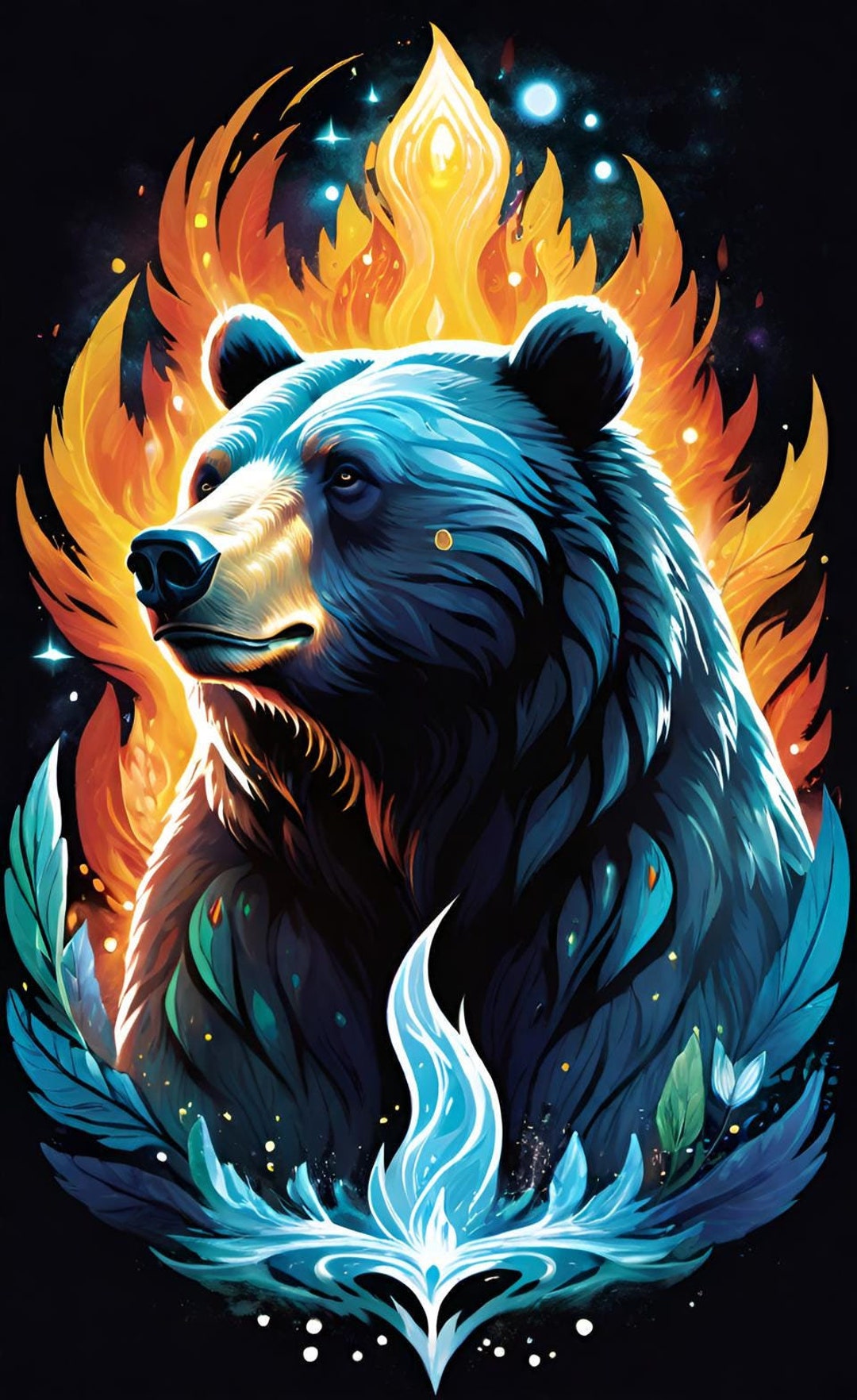 Elemental Spirit Guide bear personal Strength, Courage, Wisdom - Etsy