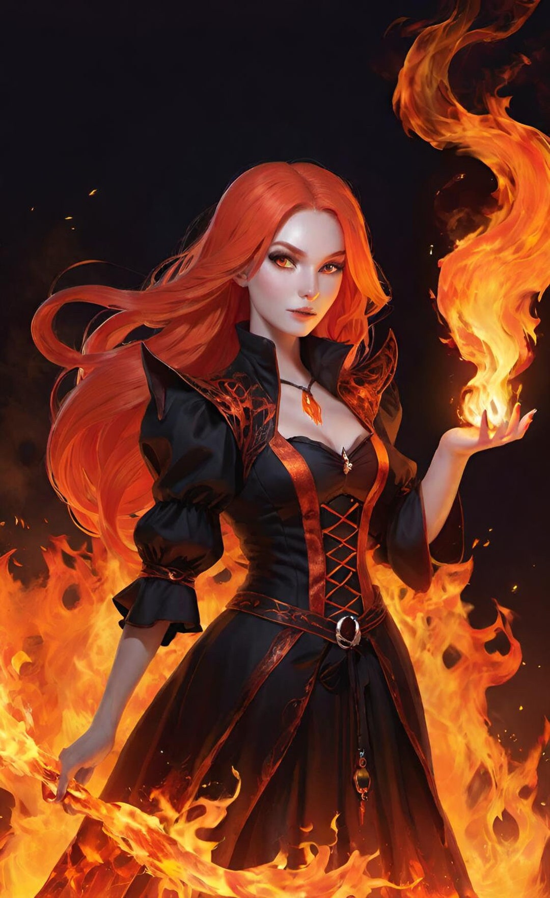 Fire Witch Spirit Companions legendary - Etsy