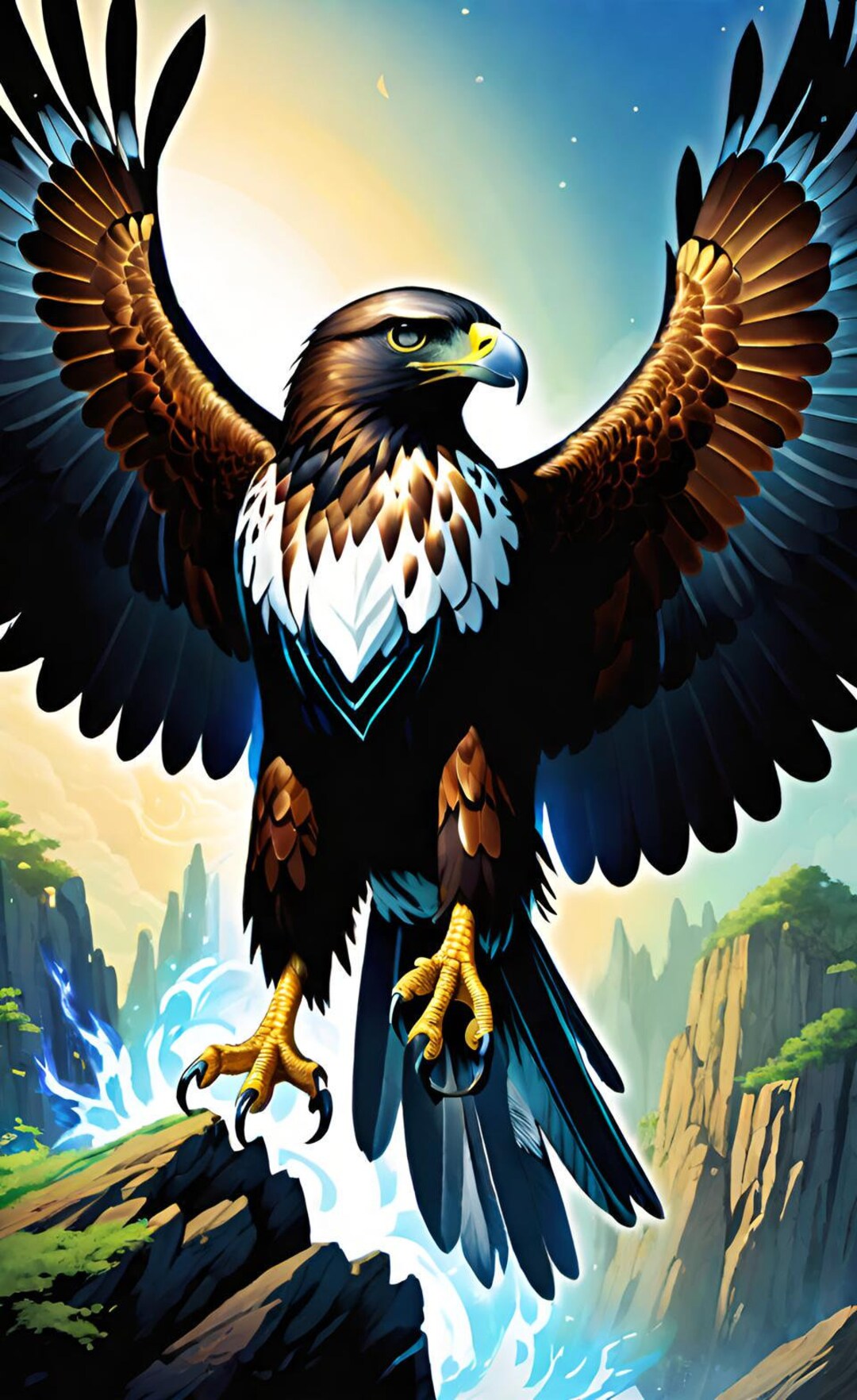 Elemental Spirit Guide hawk intellect, Perception, Focus - Etsy