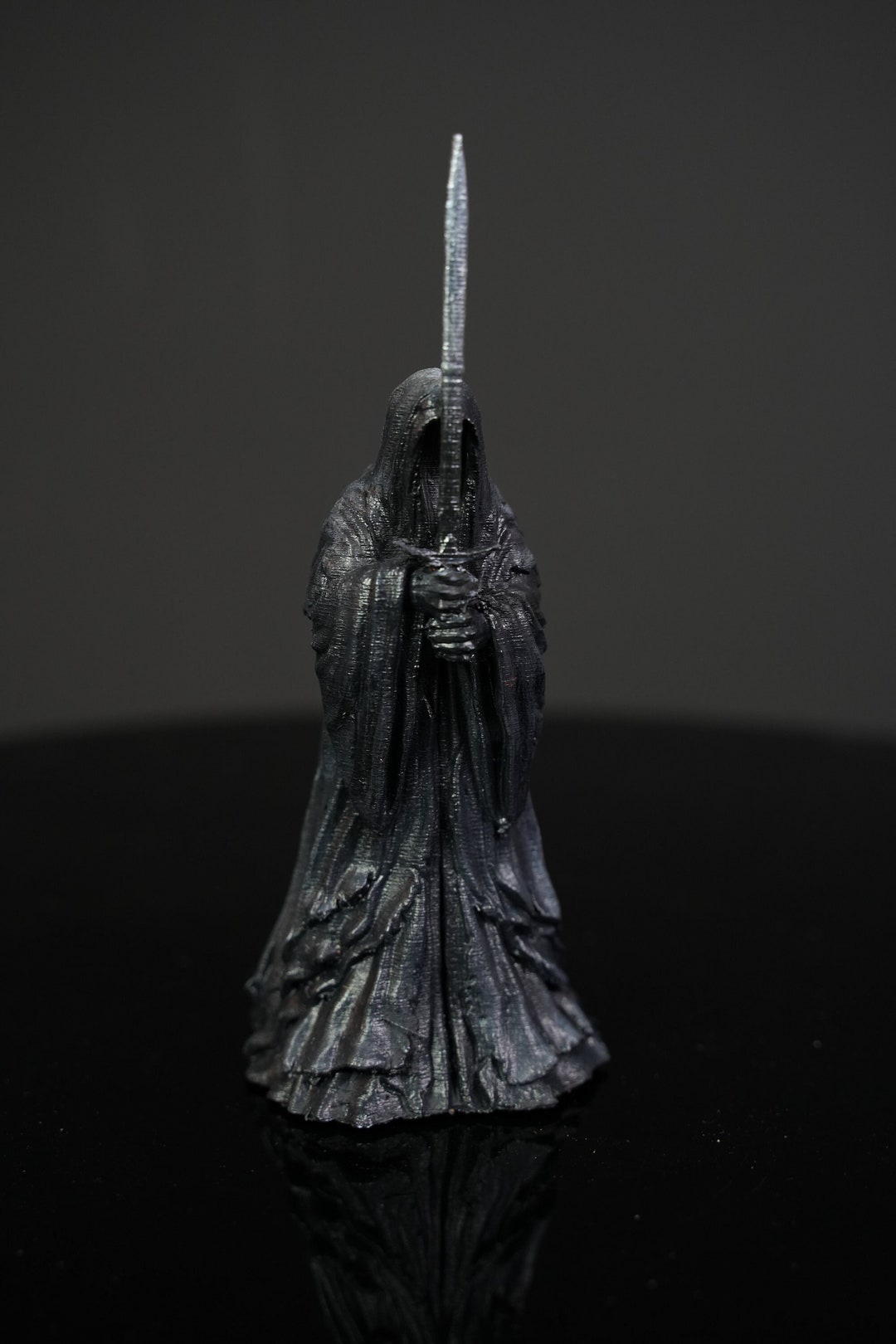 LOTR Nazgul Figure Model 3D Printed and HAND PAINTED Nazgul for Home ...