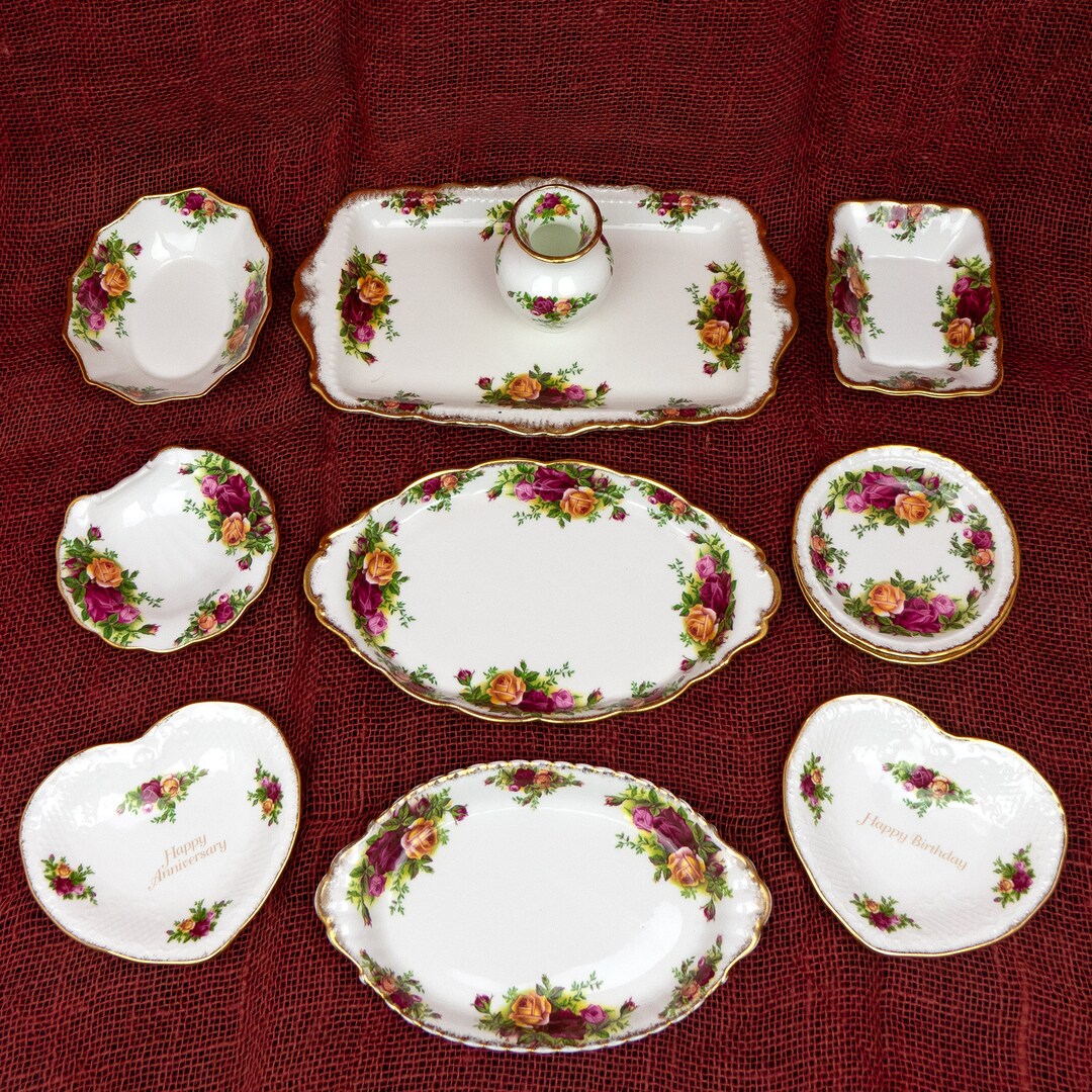 Royal Albert Old Country Roses Dishes: Vintage English China, C1962 ...