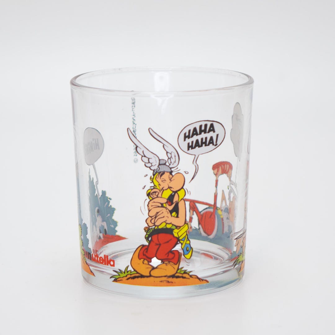 Vintage 1995 Astérix Nutella Glass Tumbler With Astérix Characters ...