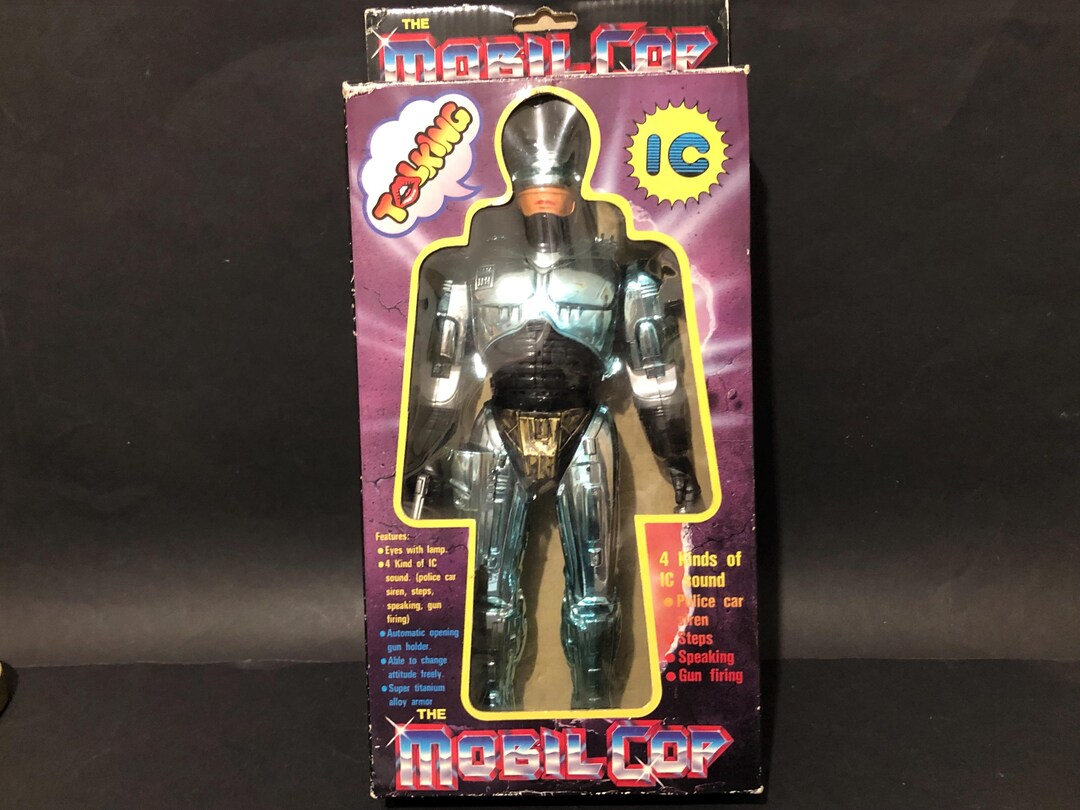 Rare Mobil Cop Robocop Style Figure: 1980s Taiwan, Battery Operated ...