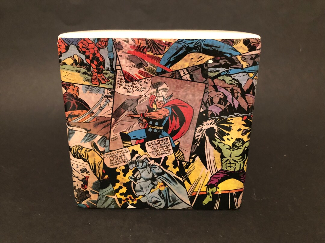 Marvel Comics Ceramic Money Box With Comic Design Made by BB Designs ...
