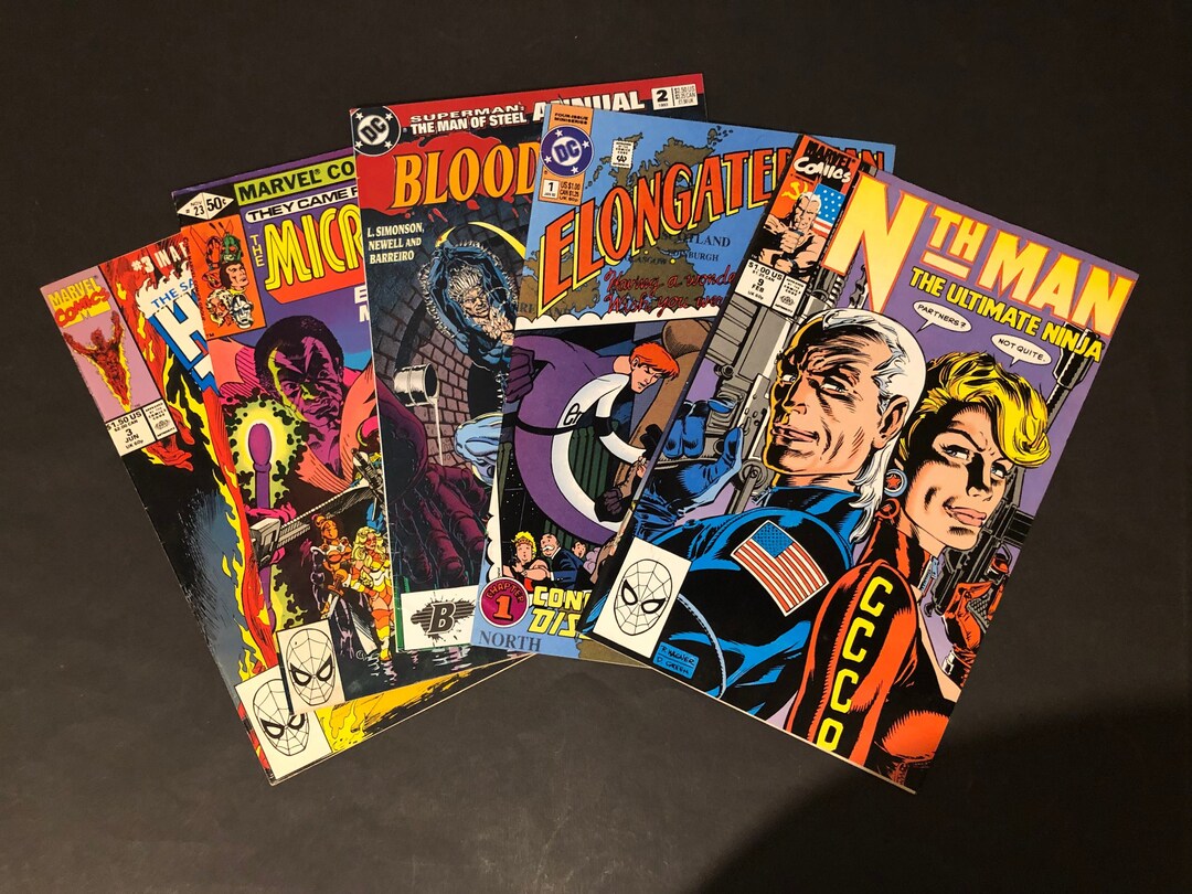 Mixed Selection of Five Vintage Comics From 1990s - DC and Marvel ...