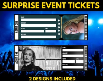 Adele Concert Ticket - Etsy
