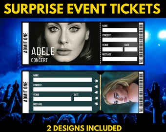 Adele Concert Ticket - Etsy