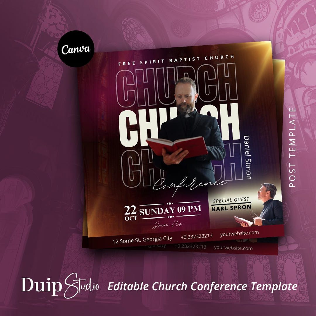 Church Conference Flyer Template, Prayer Conference Flyer, Church ...