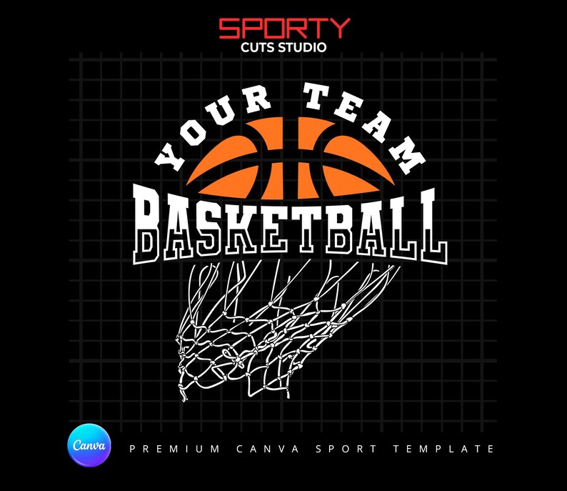 Basketball Team Shirt Template | School Spirit Canva Design - Etsy