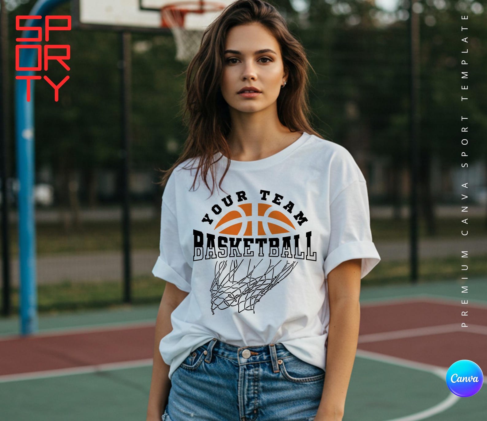Basketball Team Shirt Template | School Spirit Canva Design - Etsy