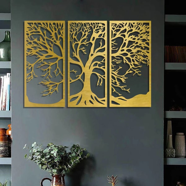 Metal Tree Wall Art - Etsy