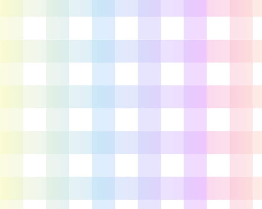 Pastel Rainbow Gingham Gradient Digital Vector Seamless Pattern - Etsy