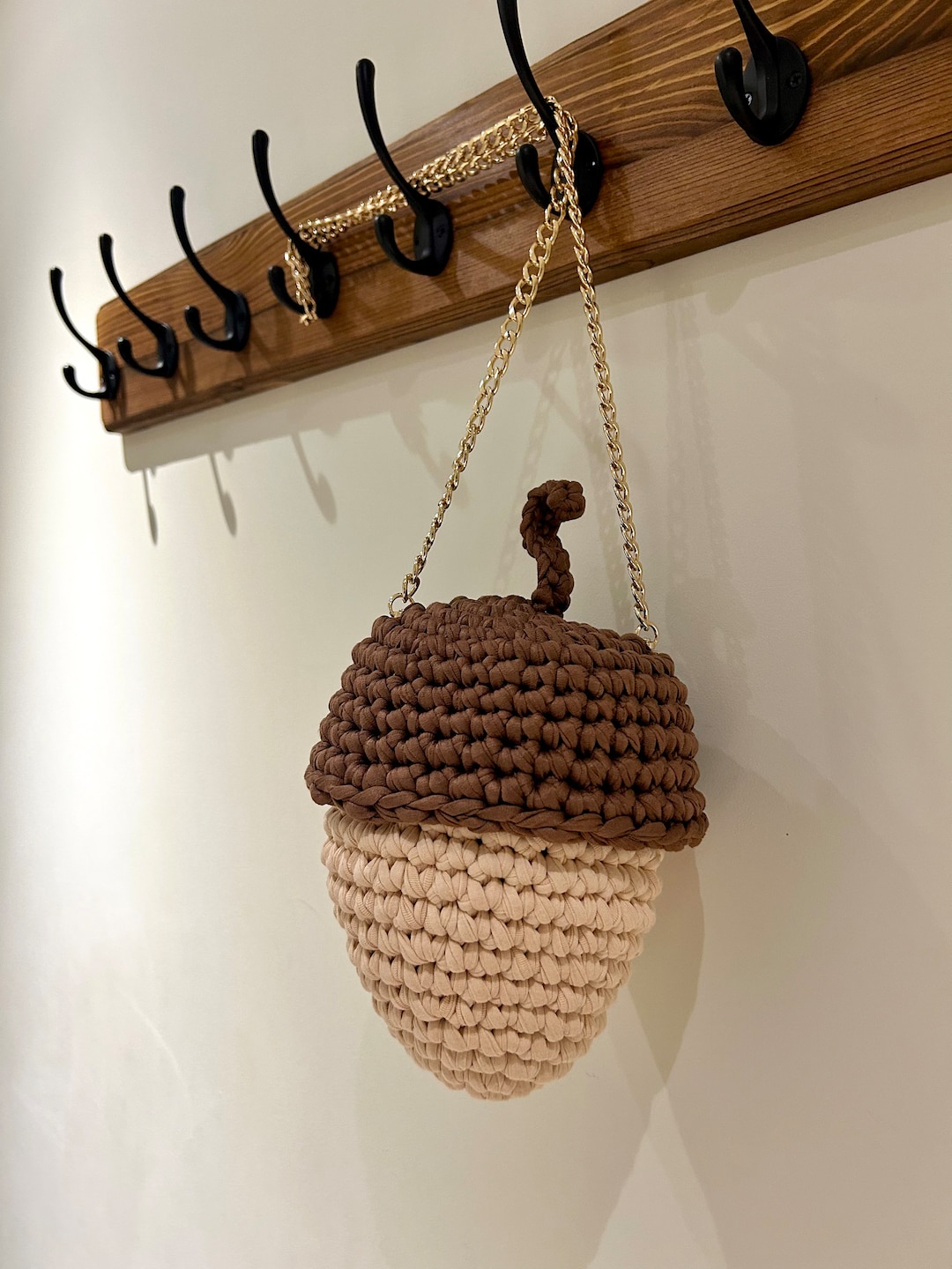 Crochet Acorn Bag - Etsy