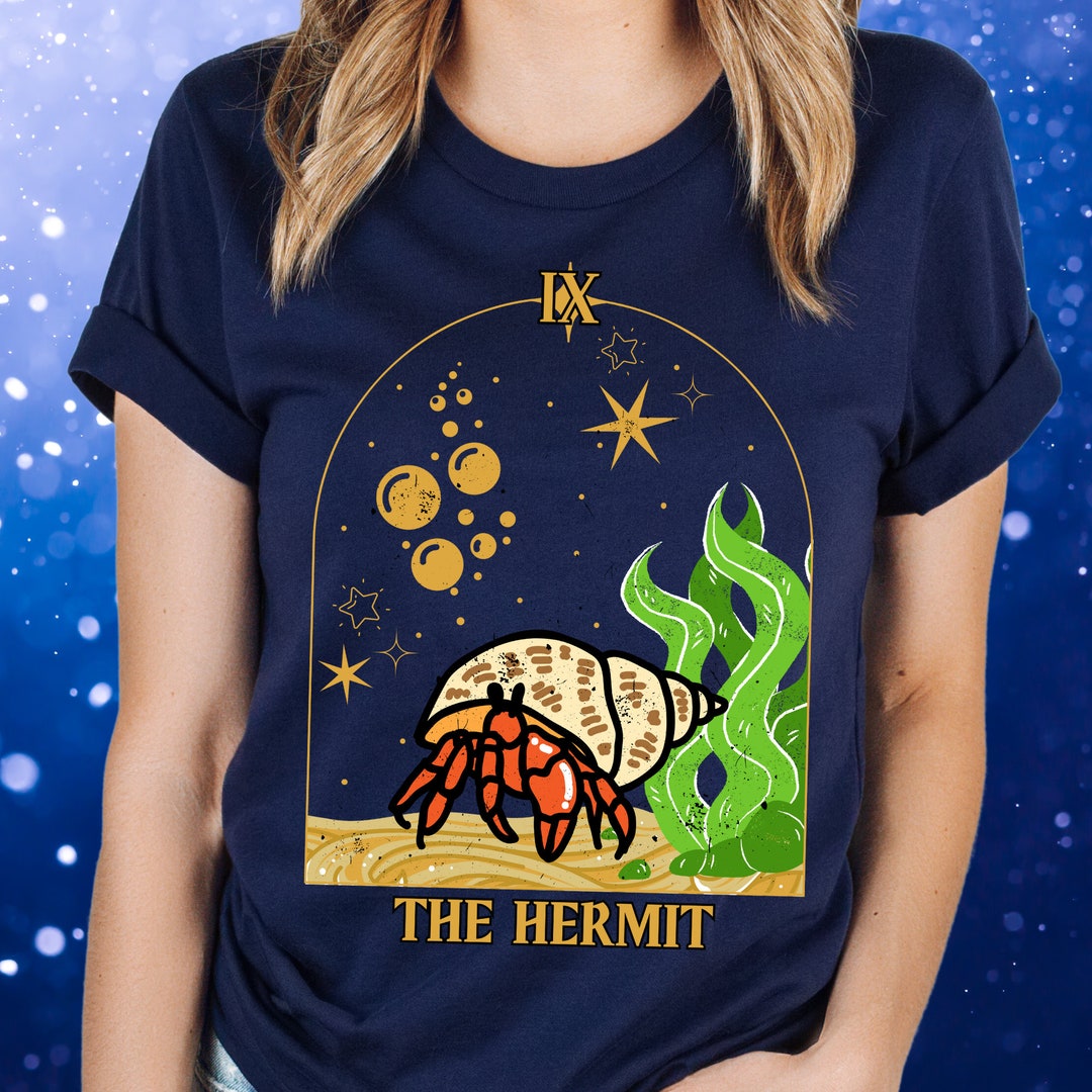 The Hermit Tarot Card Shirt | Cottagecore | Hermit Crab | Vintage ...