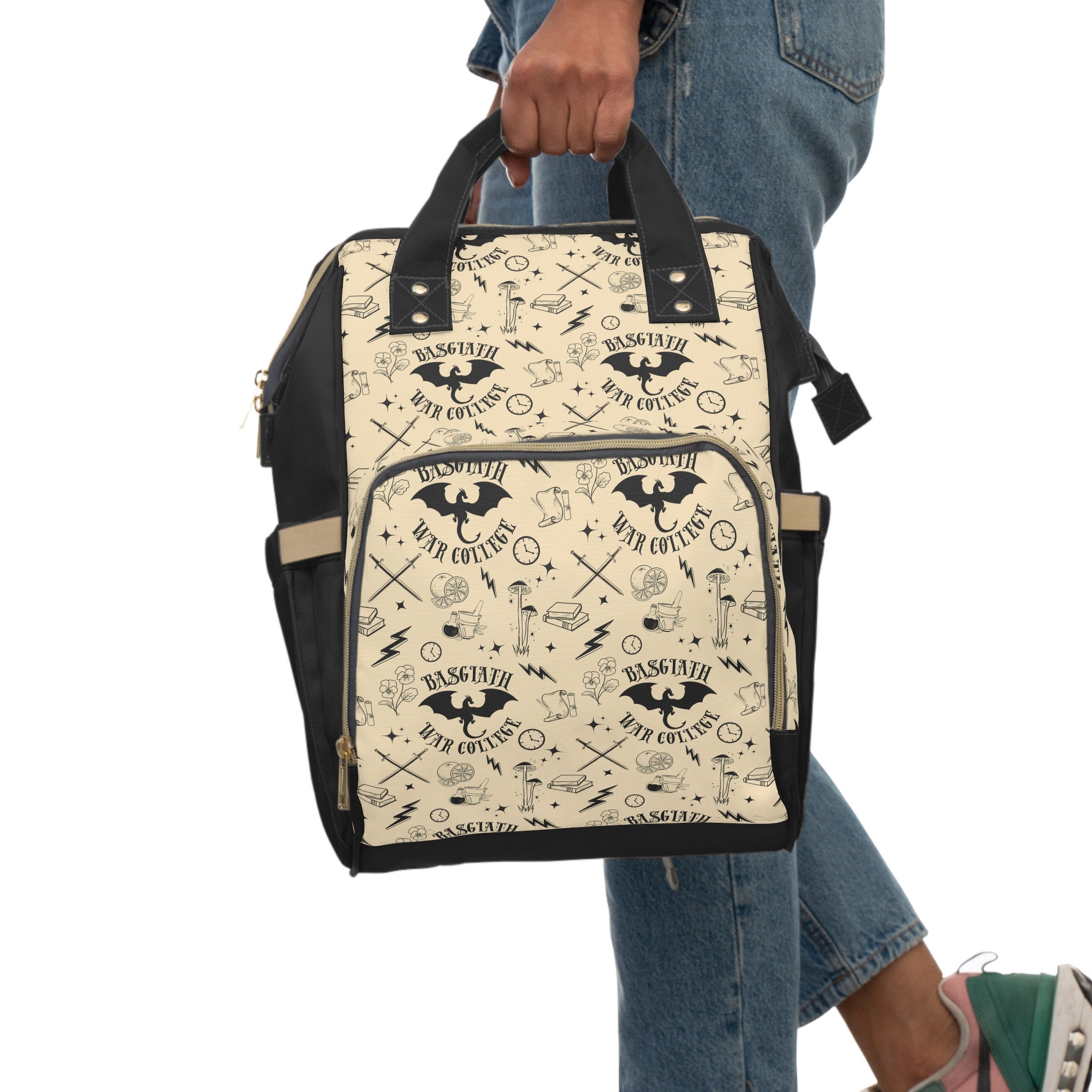 Fourth Wing Multifunctional Diaper Backpack Wing Leader Fantasy Book ...