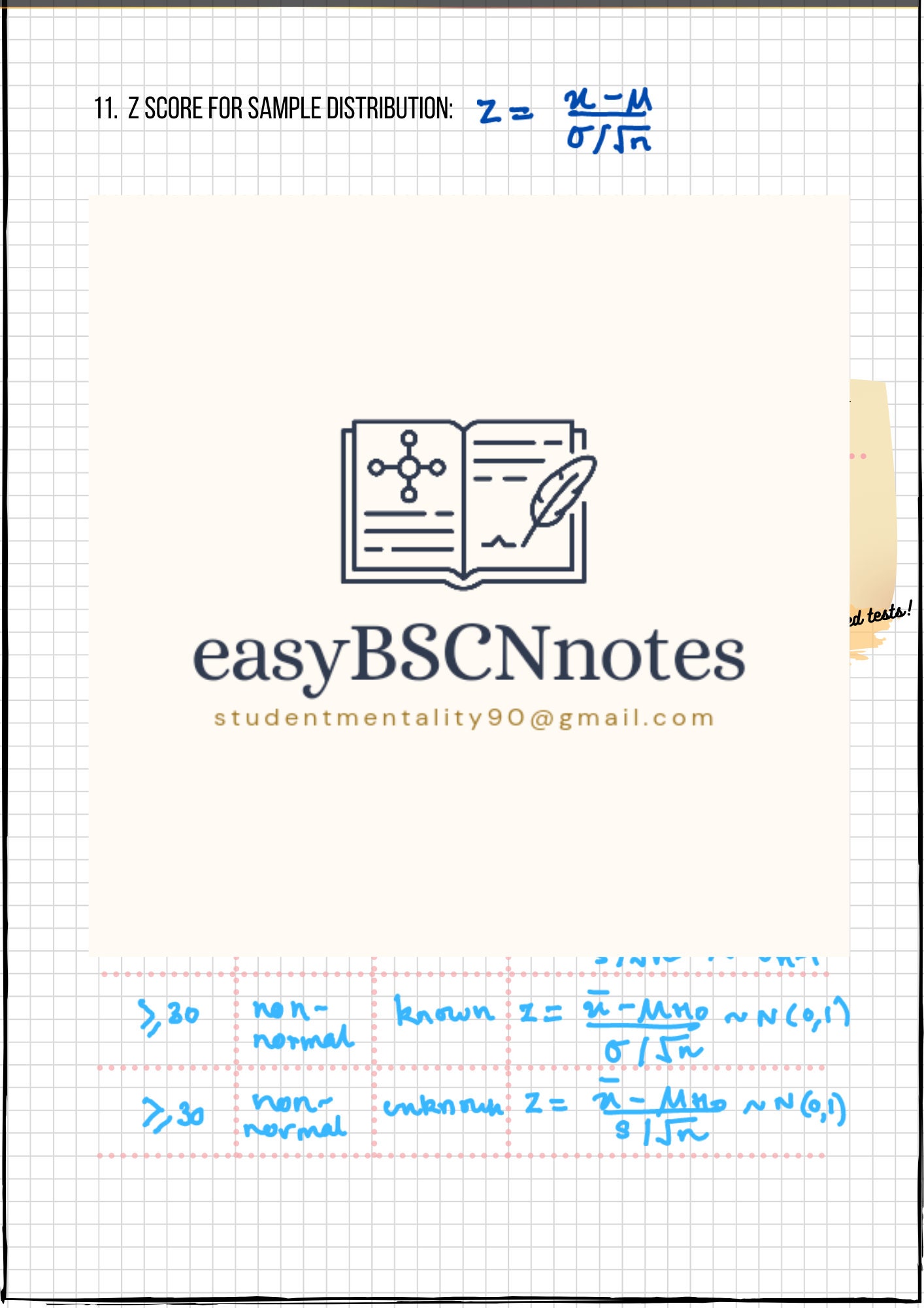 Hthsci 2s03 Introduction To Statistics For Nursing Formulas Etsy 5223