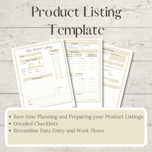 Fillable Product Planner Inventory List Business Planner Editable ...