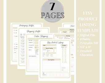 Product Checklist | Etsy