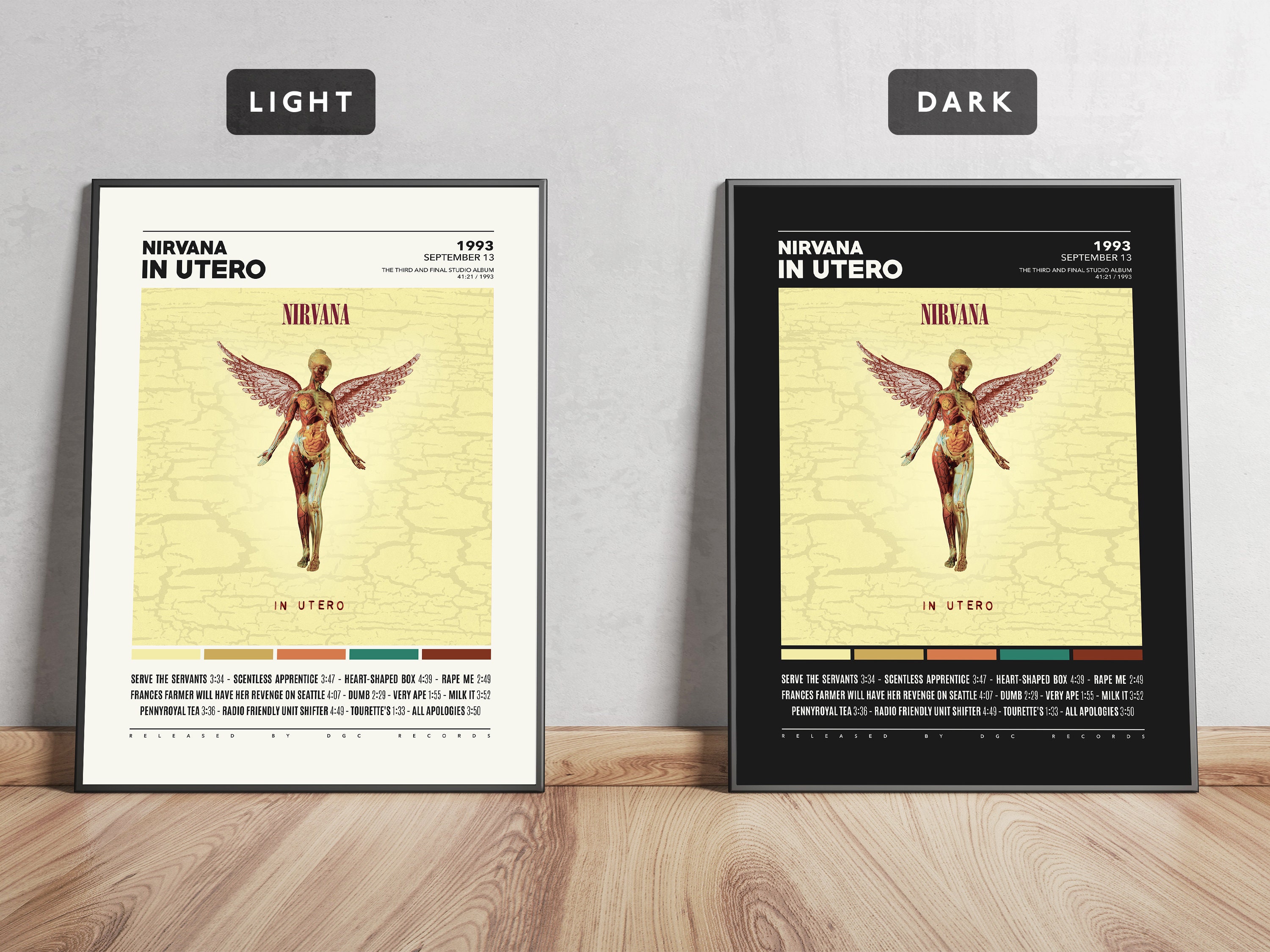 Album Cover Poster Nevermind In Utero Nirvana Posters / In Utero Poster ...