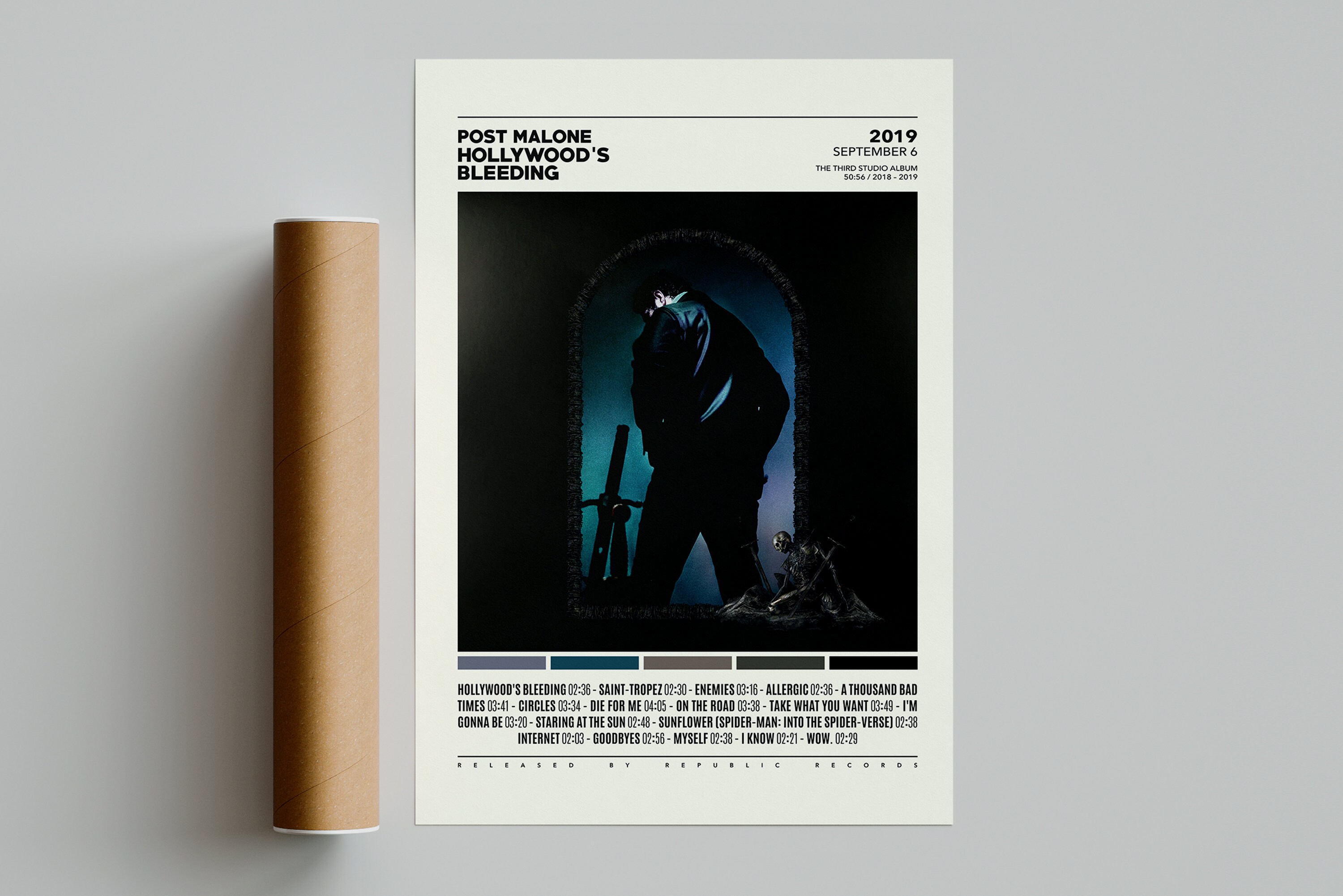 Post Malone Poster / Hollywoods Bleeding sold by Craig Murphy | SKU ...