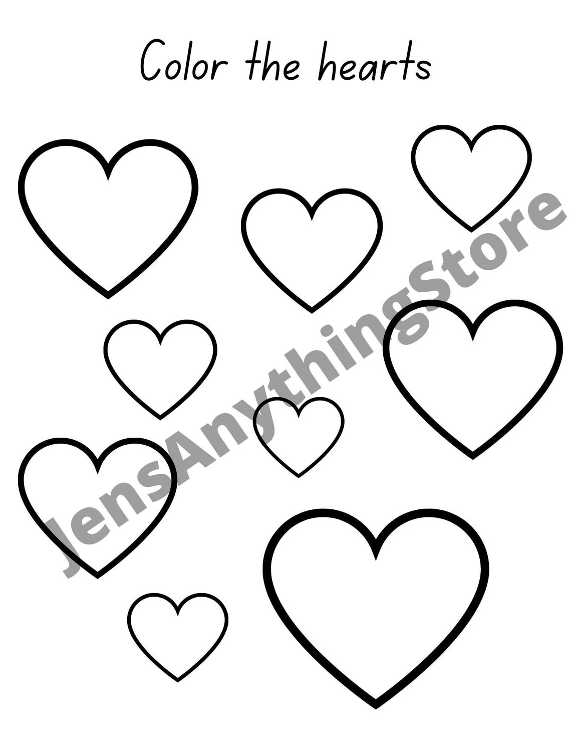 Valentine's Day Printables Worksheets Valentine's | Etsy