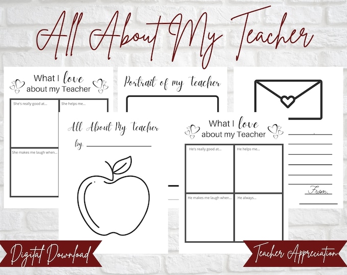 Teacher Appreciation Gift | End of Year Gift | Teacher Gift Idea | All ...