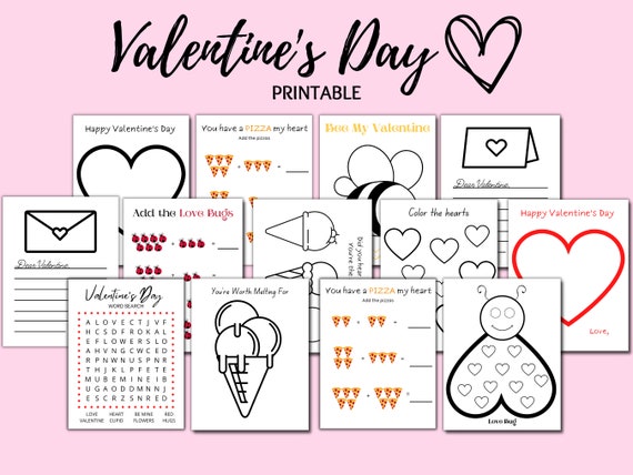 Preschool Valentine Worksheets Free 💘 Valentines Day Activities,