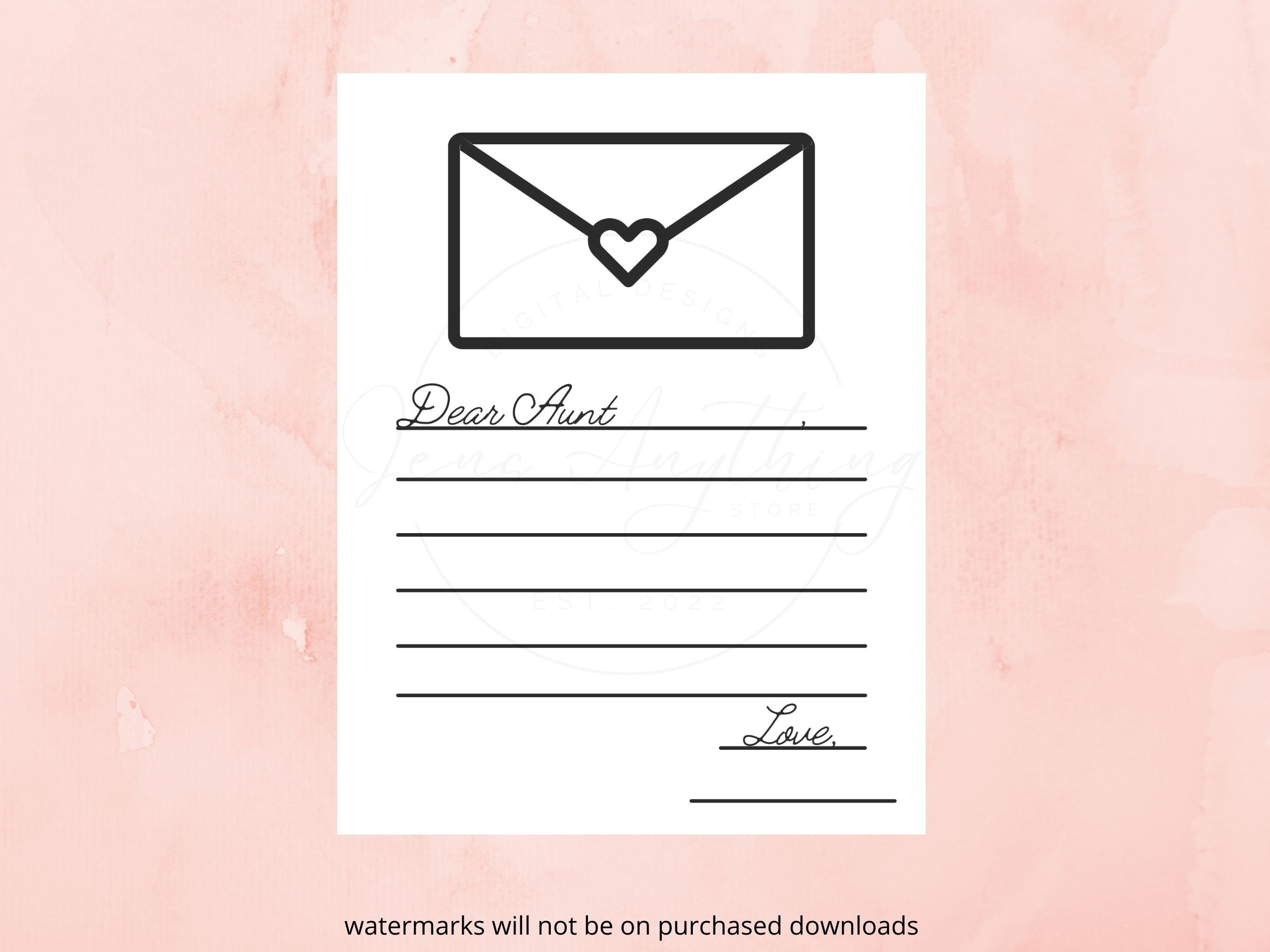 All About My Aunt Activity Sheet: Aunt Gift, Memory Booklet (digital ...