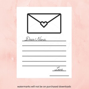 Nana Mothers Day Gift, All About My Nana, Nana Activity Sheet, Nana ...