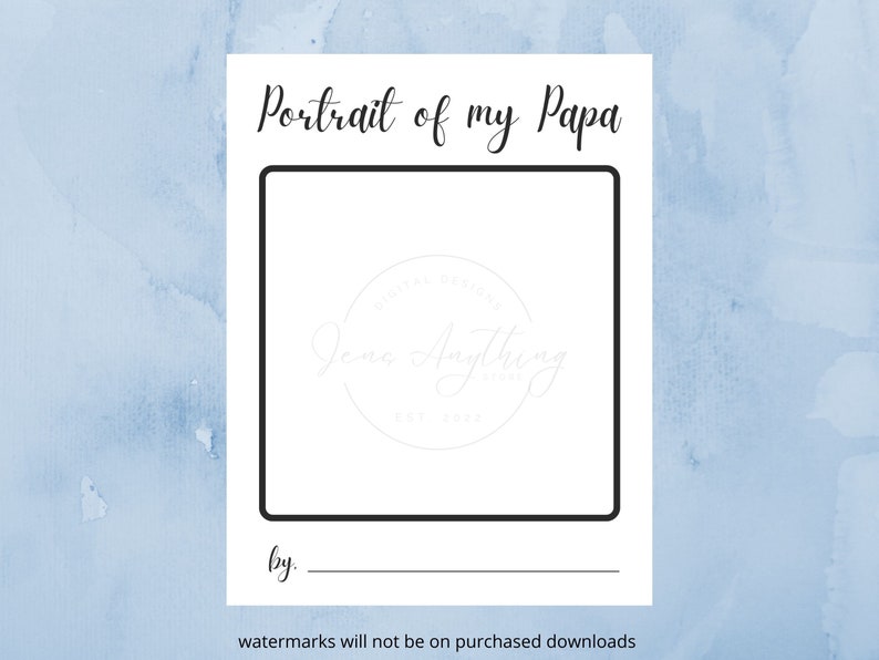 All About My Papa Papa Fathers Day Packet Father's Day - Etsy