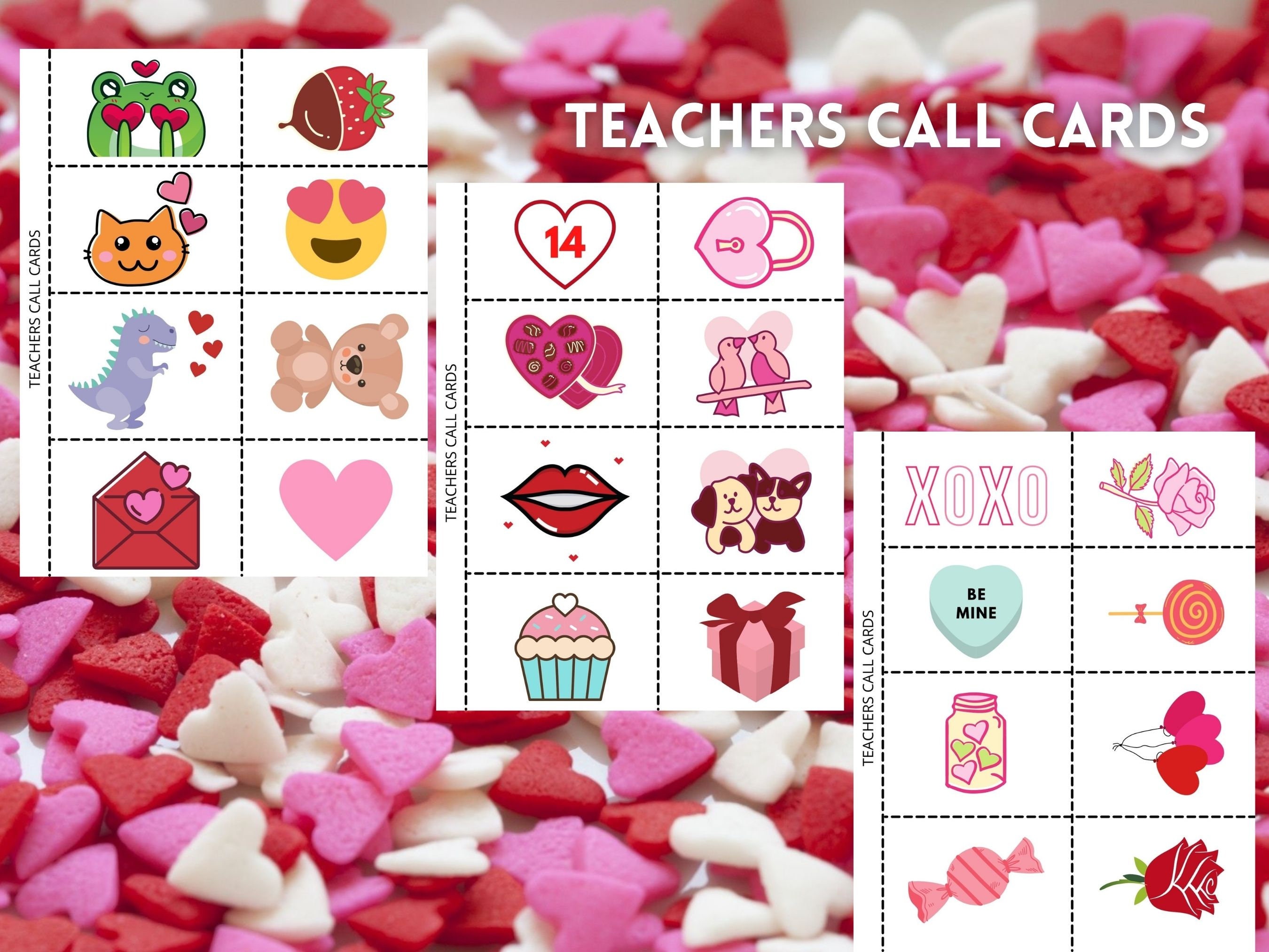 Valentine's Day Bingo Game for Kids - Make Your Own Bingo - Etsy