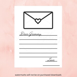 All About My Grammy, Grammy Mothers Day Packet, Grandma Gift, All About ...