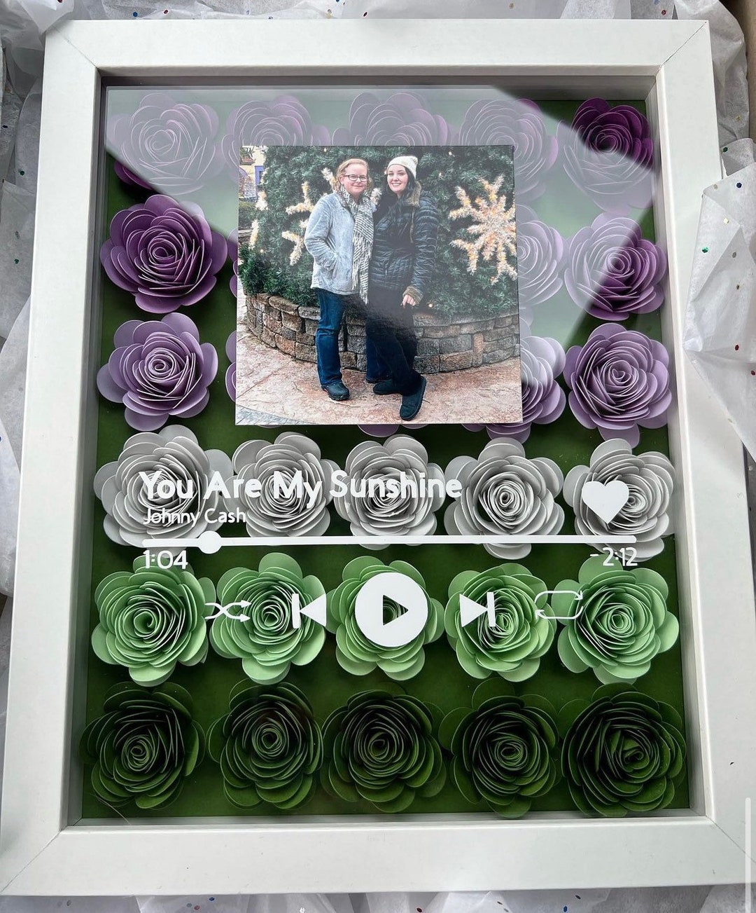 Flower Music Shadow Box - Etsy