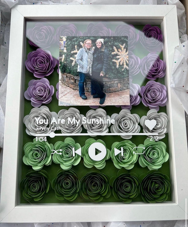 Flower Music Shadow Box - Etsy