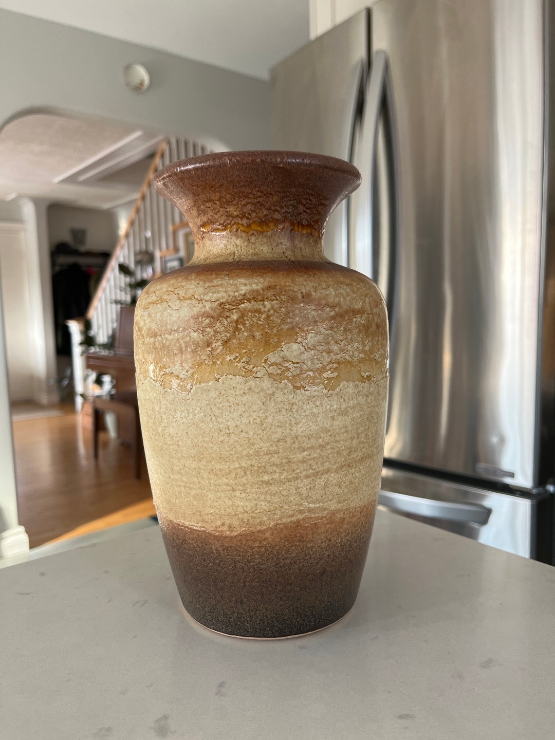 Scheurich 202-24 Vintage Vase West Germany Pottery 1970s Fat Lava Mid ...