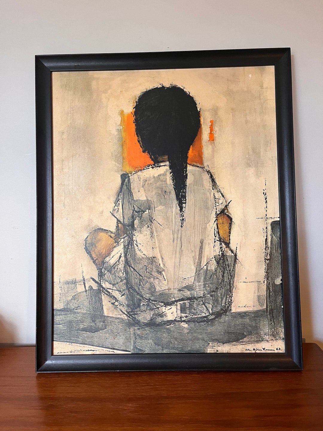 Christian Bjorn Larsen "kristina" Art Print - Mid Century Modern Framed ...