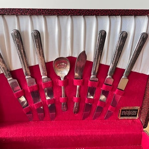 Vintage Boxed EPNS Silver Plated Flatware Set - Service for 6 ...