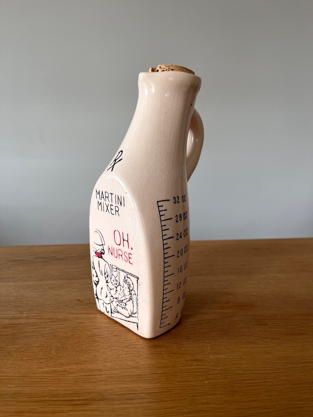 Vintage Ceramic Oh Nurse Martini Mixer - Kitschy Cocktail Mixer ...