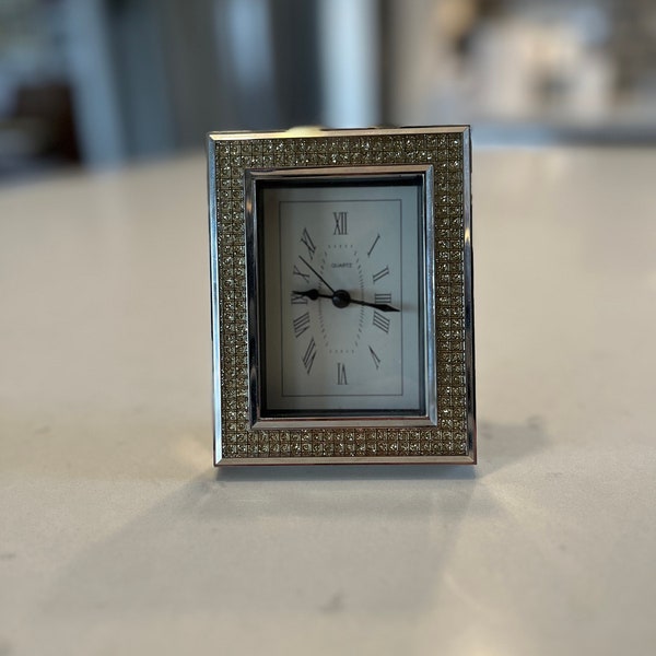 Rhinestone Clock - Etsy