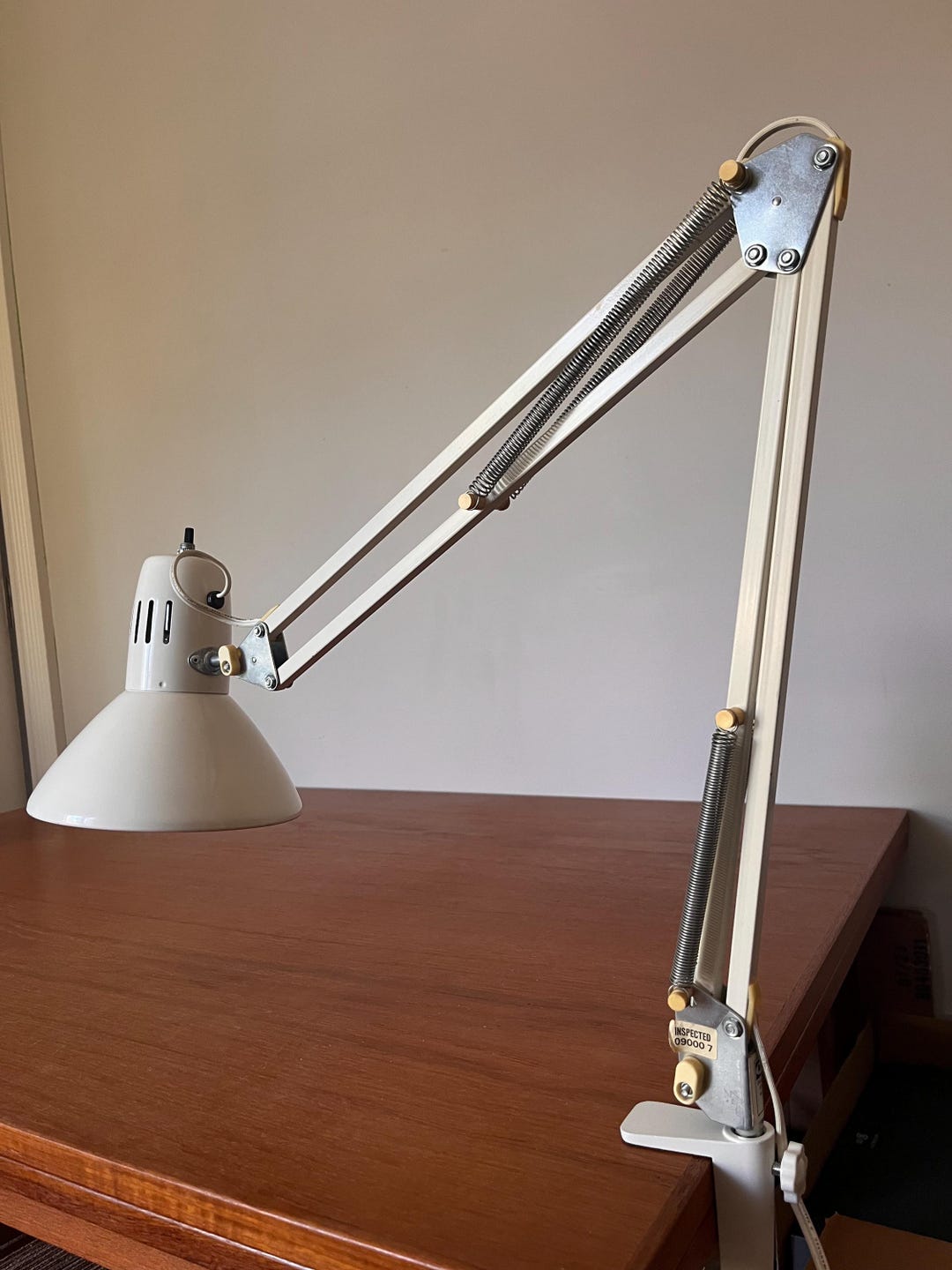 Vintage IKEA Clamp Lamp - White Architect Lamp - Task Lamp - Flare Cone ...