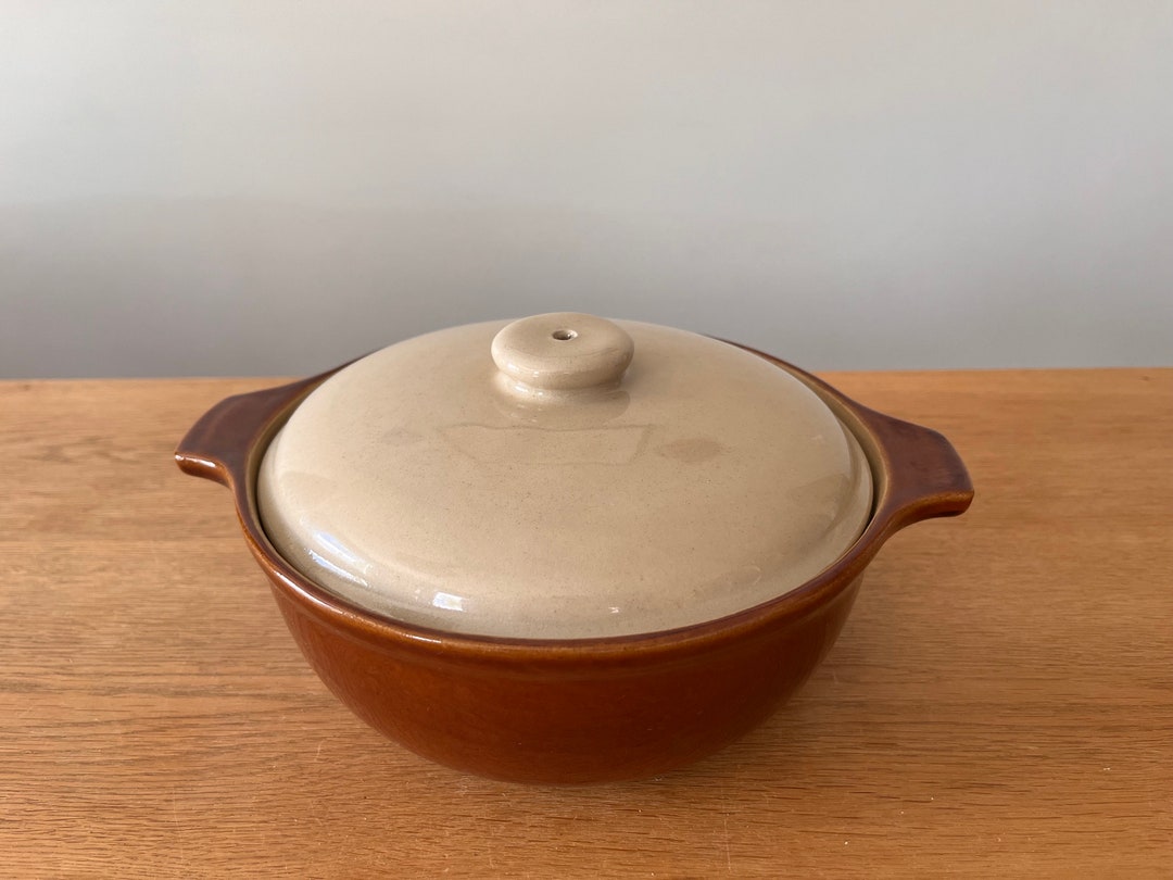 Vintage Denby Stoneware Casserole Dish 2.5 PT Ovenware Baking Dish Made ...