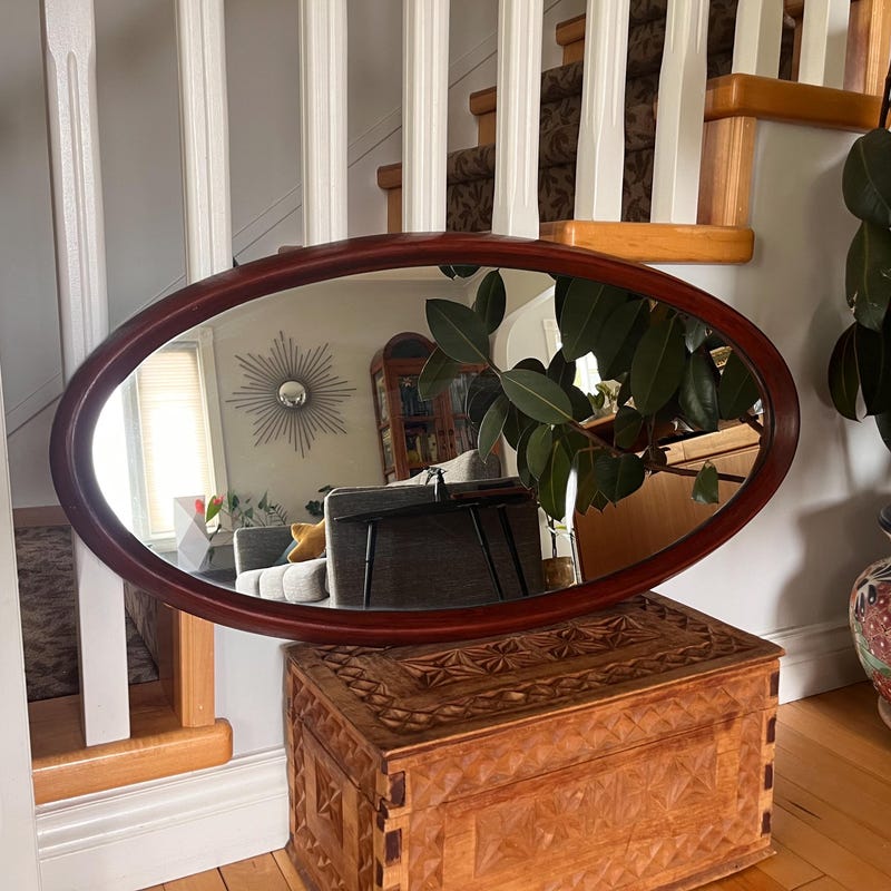 Antique Wood Mirror - Etsy