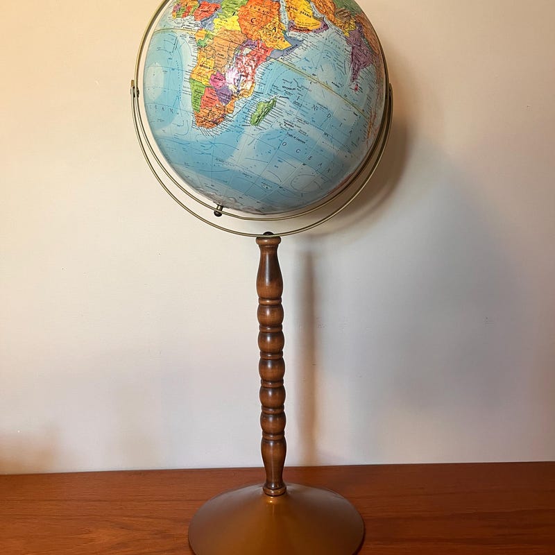 World Globes With Stand - Etsy