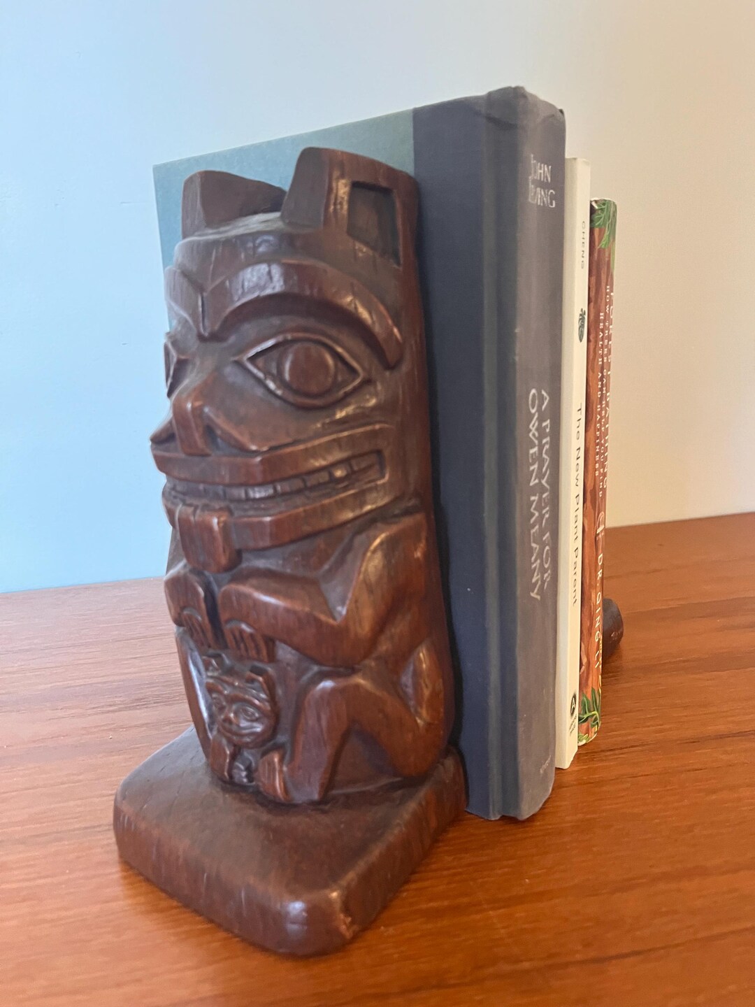 Vintage 1970s Haida Beaver Bookends: Canadian Totem Statues - Etsy