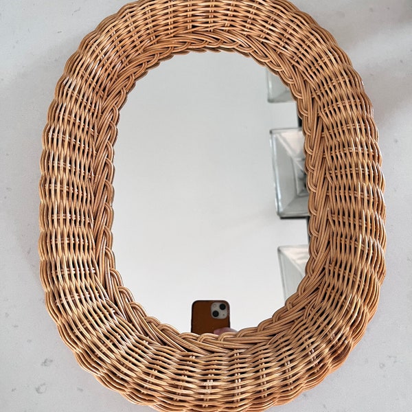 Wicker Mirror - Etsy