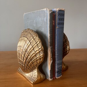 Brass Seashell Bookends Ocean Themed Decor Hollywood Regency - Etsy