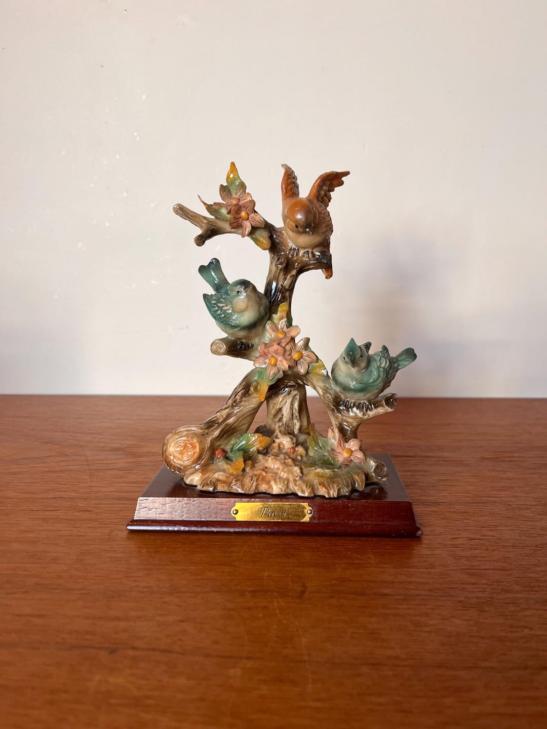 Vintage Pucci Arnart 1986 Figurine - Birds, Trees, Flowers - Etsy