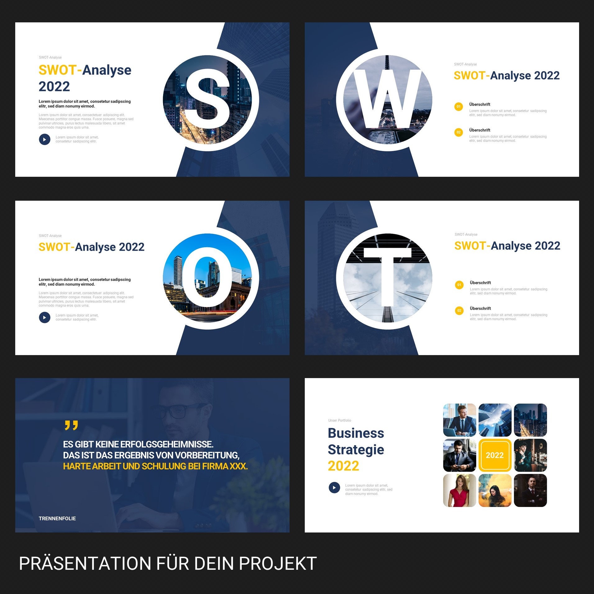 Your Project - Powerpoint Template - 51 Slides + Icon Pack - Etsy