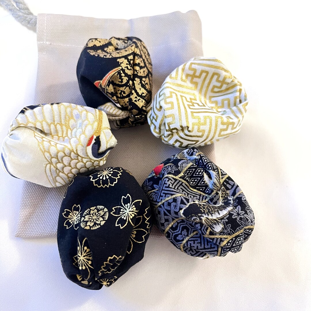 Otedama Set / Otedama Japanese Juggling Ball Game of Jacks - Etsy